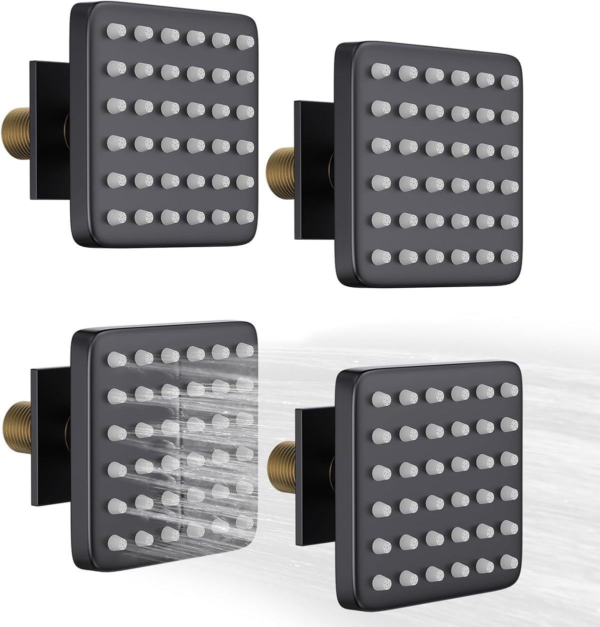 STARBATH 3" Shower Body Jets Adjustable Flow with On Off