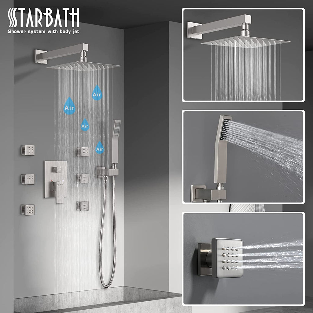 STARBATH Bathroom Rain Shower Systems